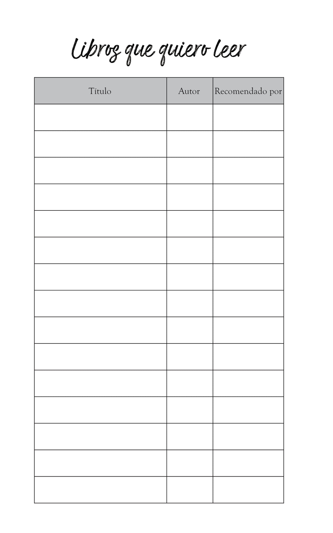 Mi diario de lecturas - (Reading journal) – Tazas y Portadas